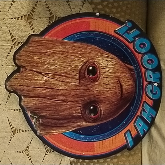 Other | I Am Groot Marvel Guardian Of The Galaxy Metal Sign | Poshmark